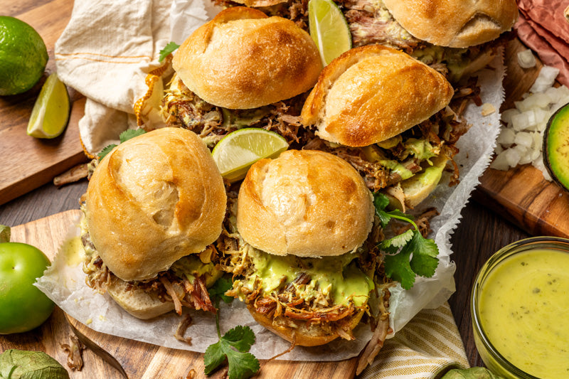 Carnitas Sliders with Tomatillo-Avocado Sauce | Nexgrill