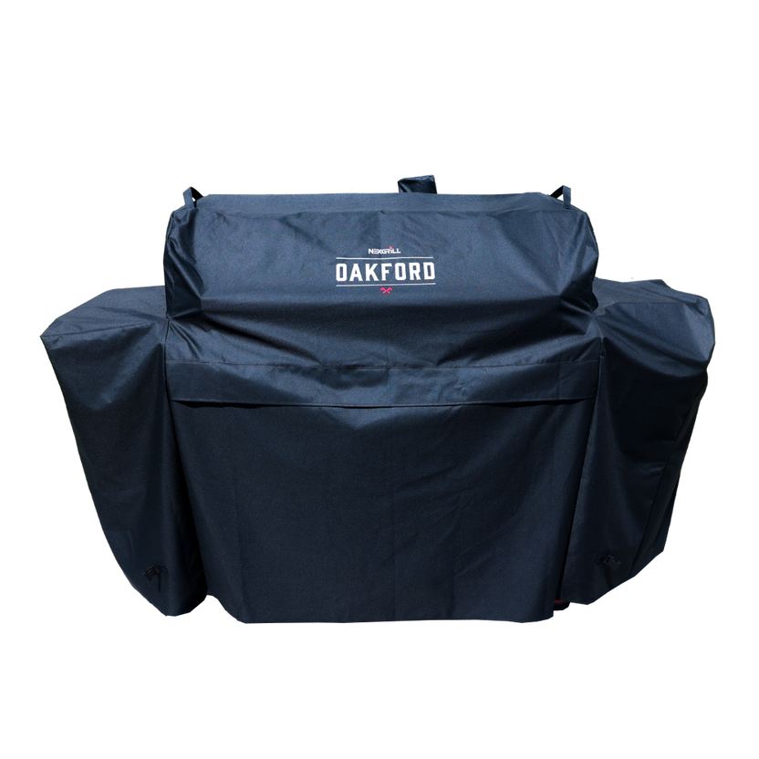Oakford 1150 Pro Offset Smoker and 3-Burner Gas Grill Cover | Nexgrill