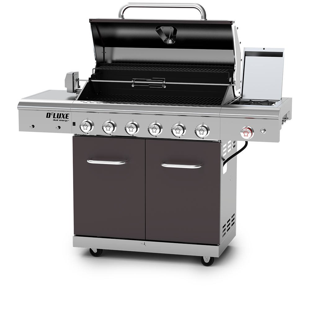 Deluxe 6-Burner Gas Grill with Rotisserie Kit | Nexgrill