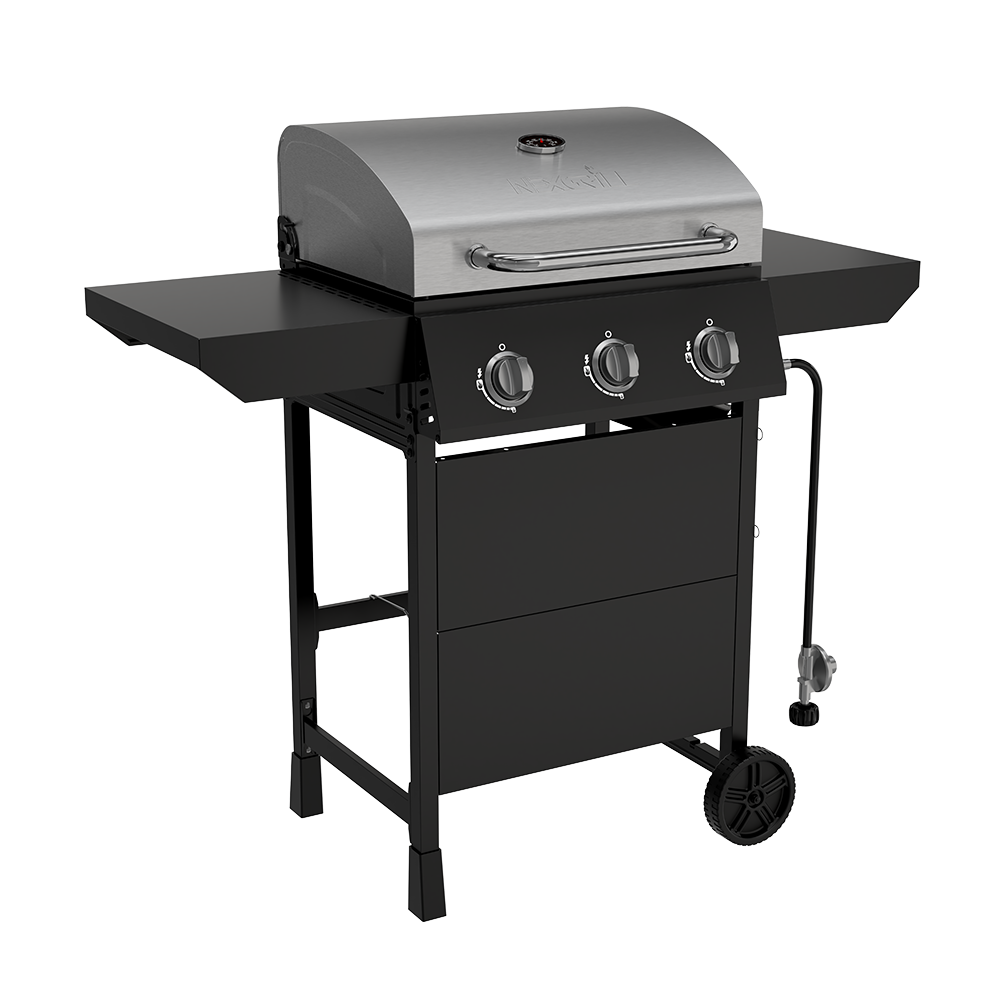 3-Burner Gas Grill with Side Shelves | Nexgrill